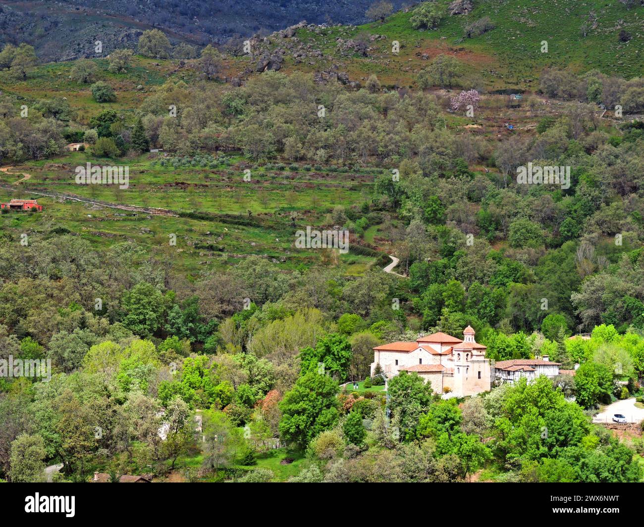 The Sanctuary of Virgen De Chilla, Avila, near Candeleda Stock Photo ...