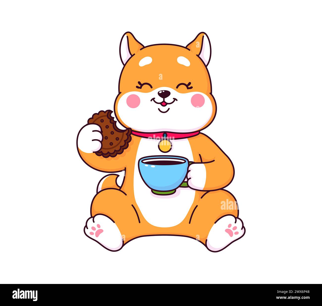 Child munching Stock Vector Images - Alamy