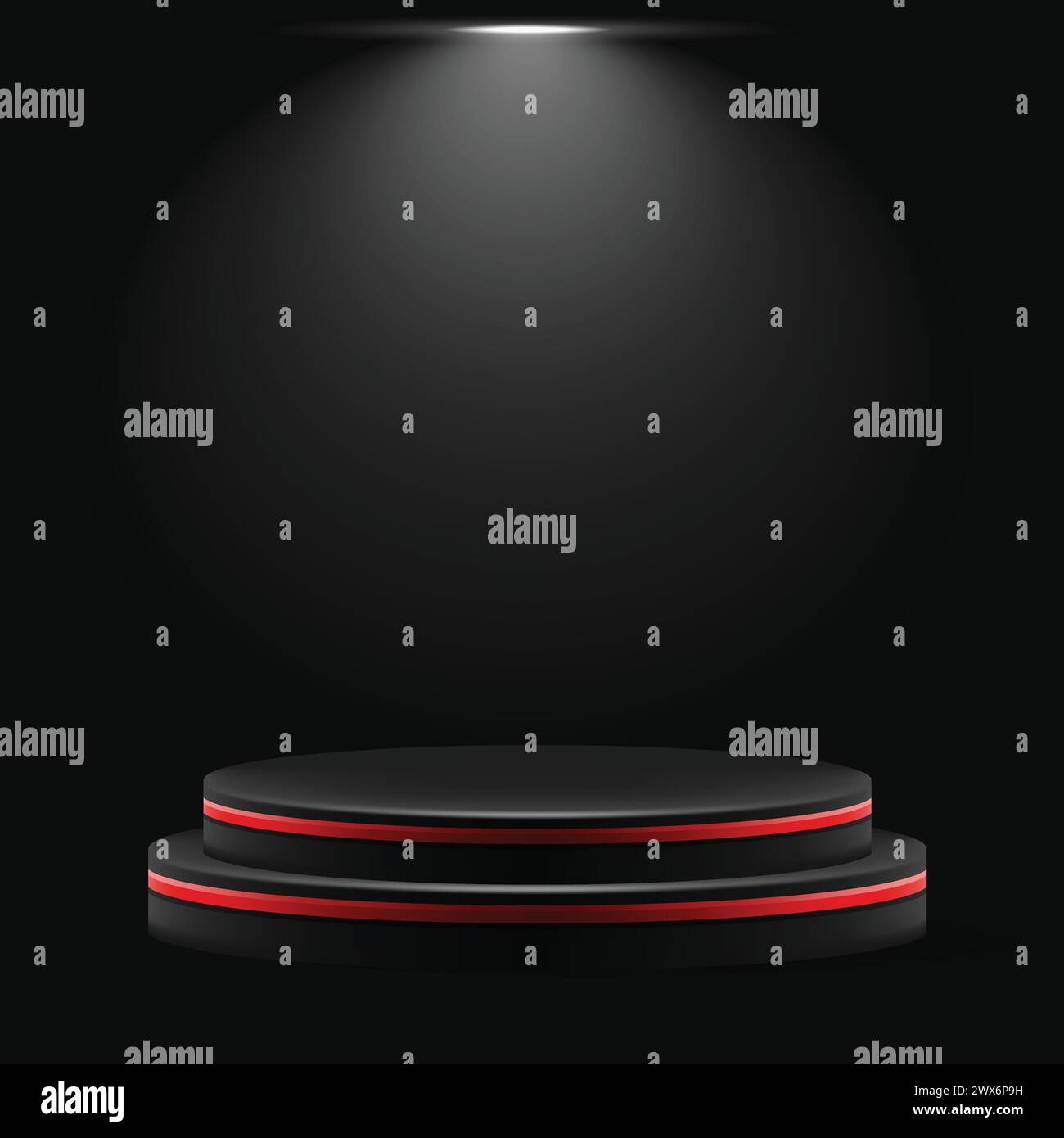 Blank 3d Pedestal Stand for Product Display Stock Vector Image & Art ...