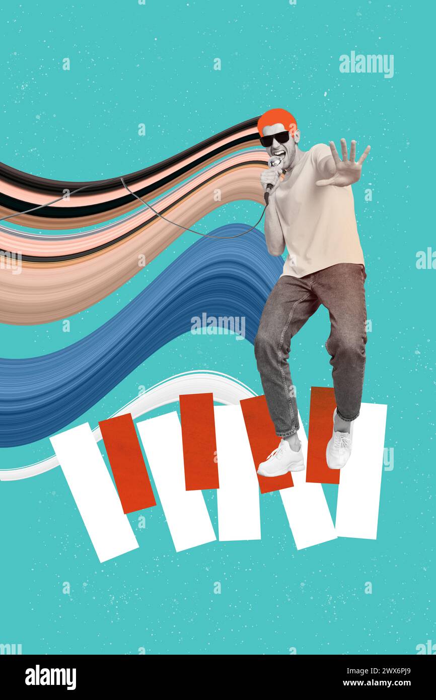 Abstract art mic funky background hi-res stock photography and images ...