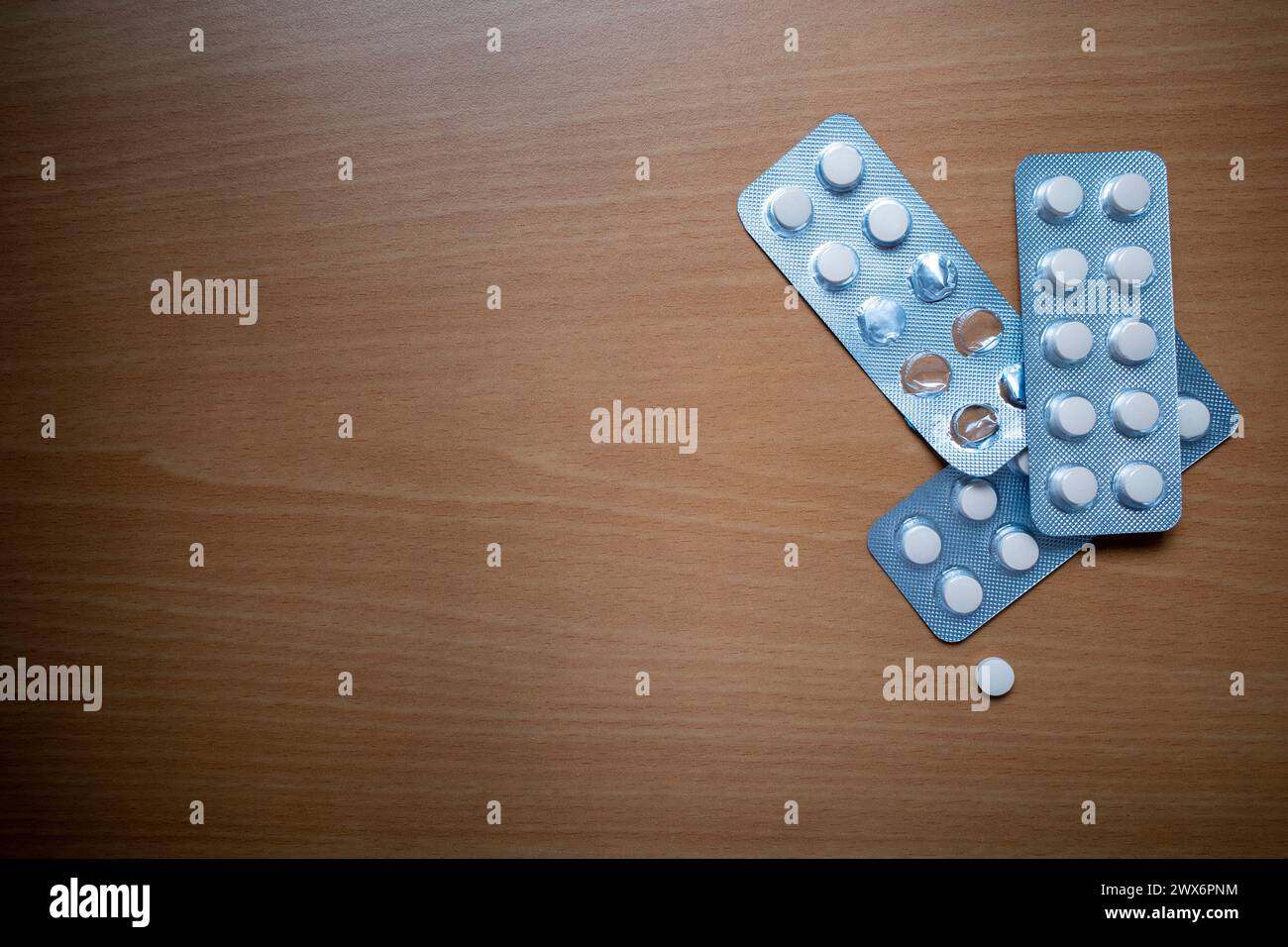 Tablets at the top of the image hi-res stock photography and images - Alamy