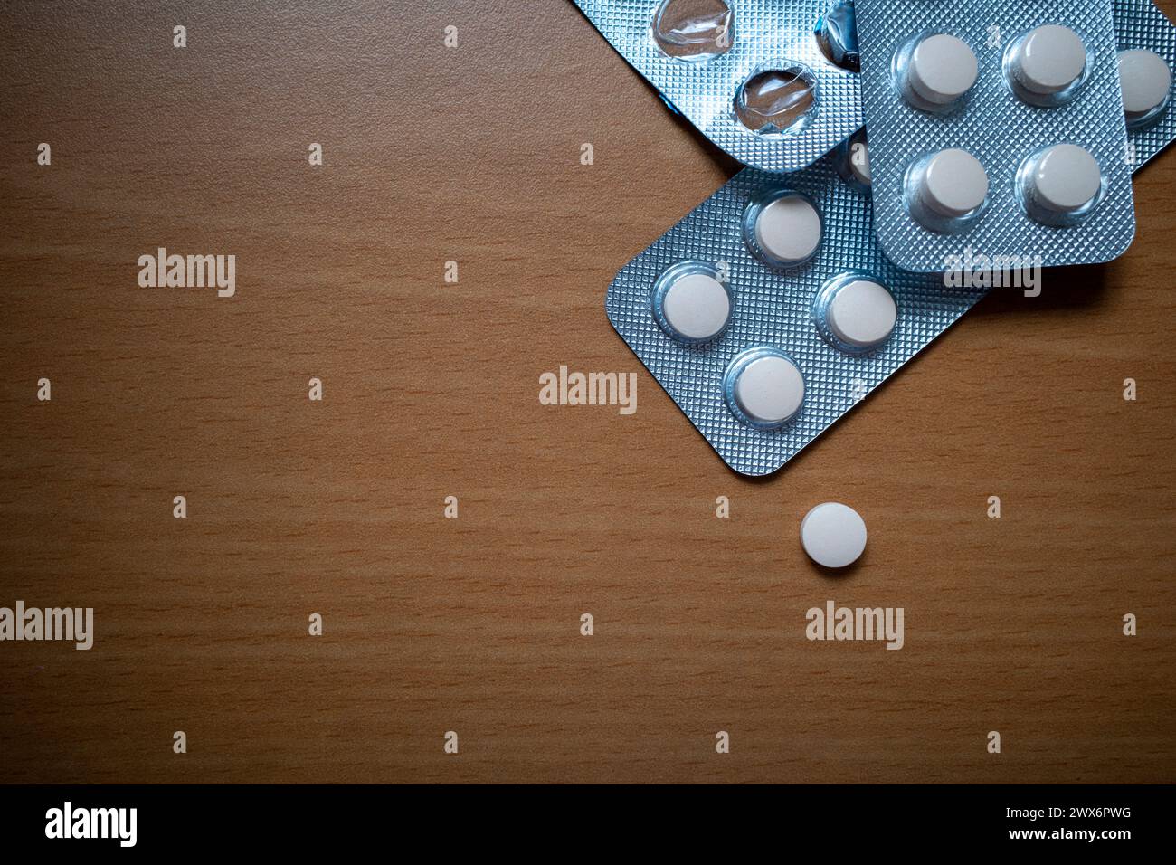 Tablets at the top of the image hi-res stock photography and images - Alamy