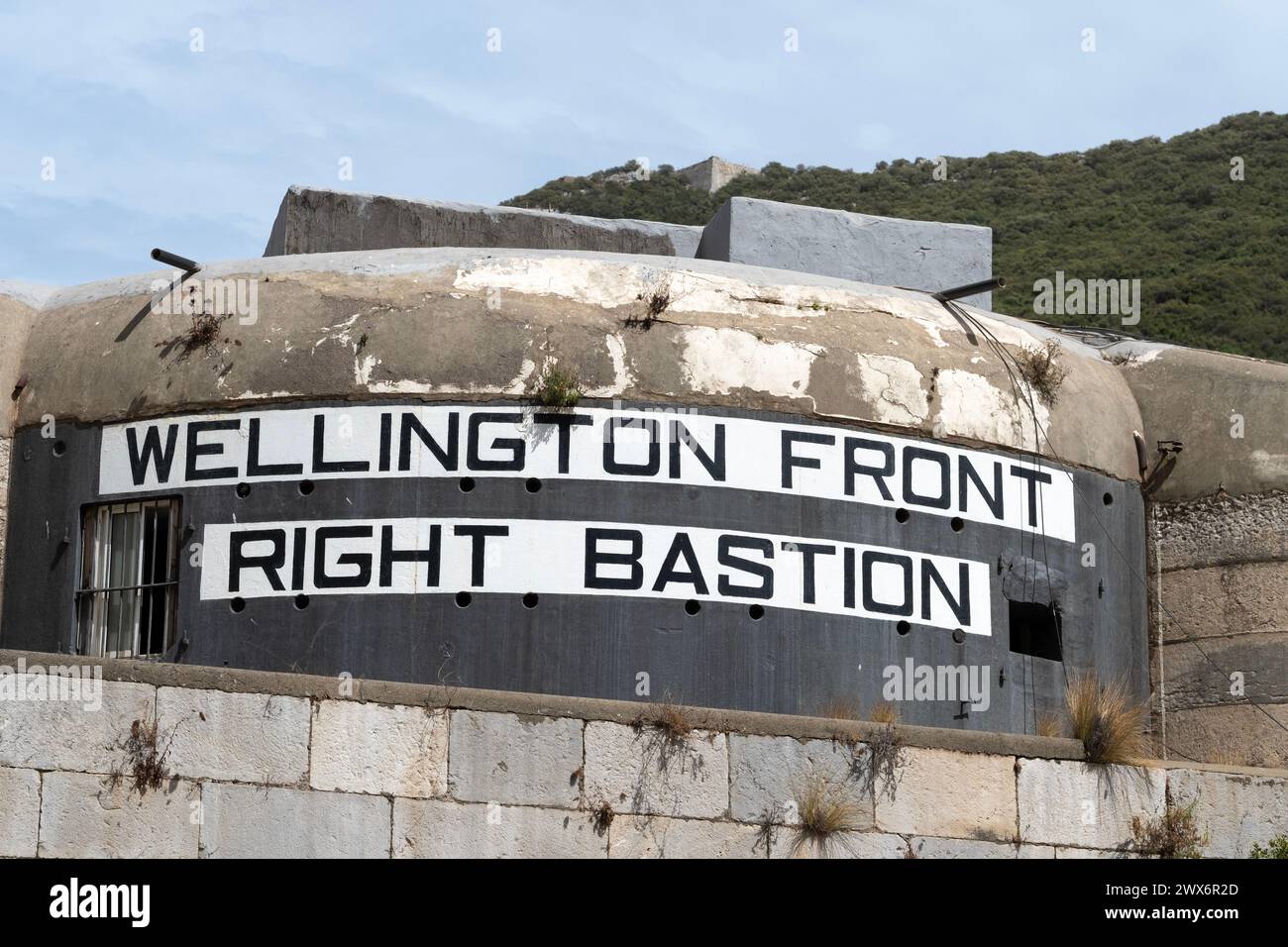 Low angle view of the Wellington Front Right Bastion casemates at ...