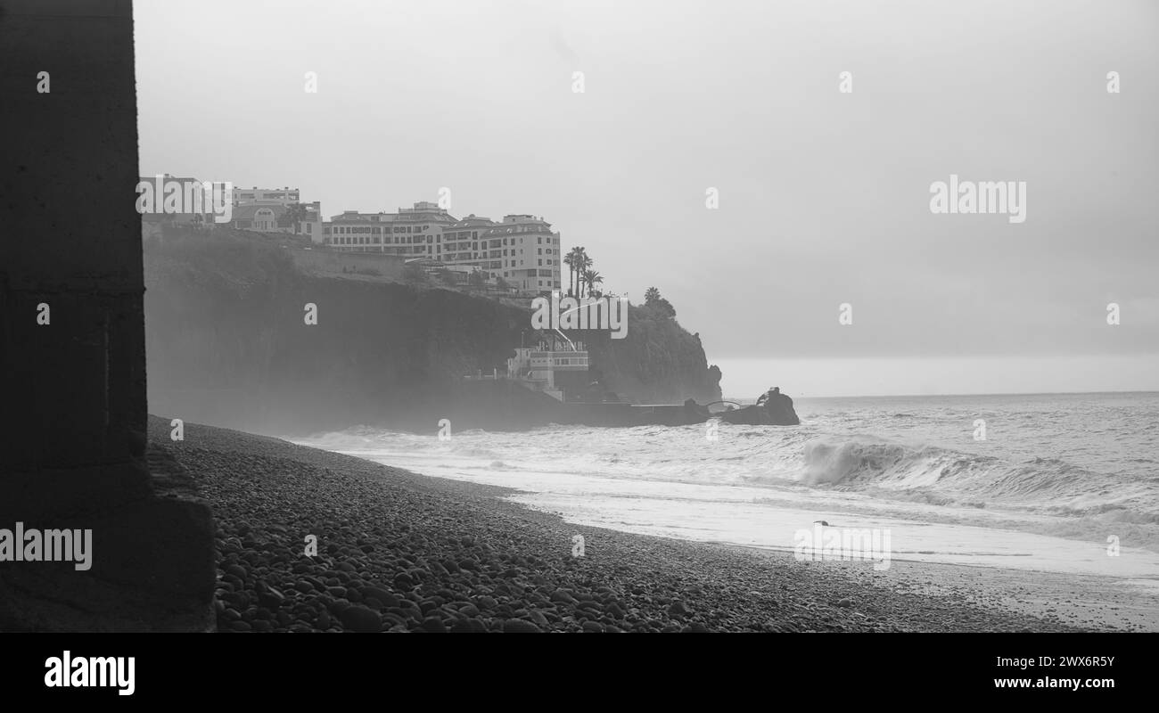 Beautiful beach in sea madeira hi-res stock photography and images - Alamy