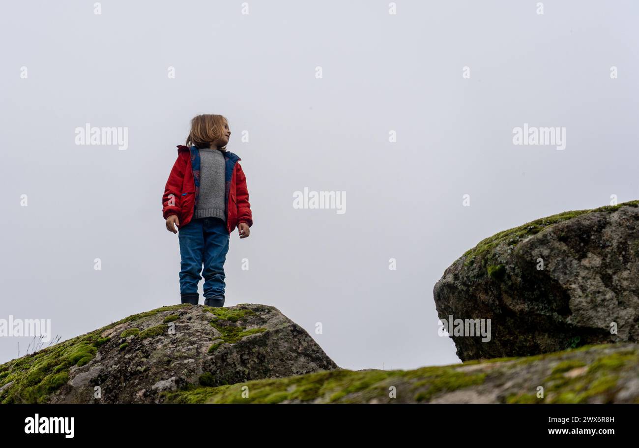 Child playing in nature hi-res stock photography and images - Alamy