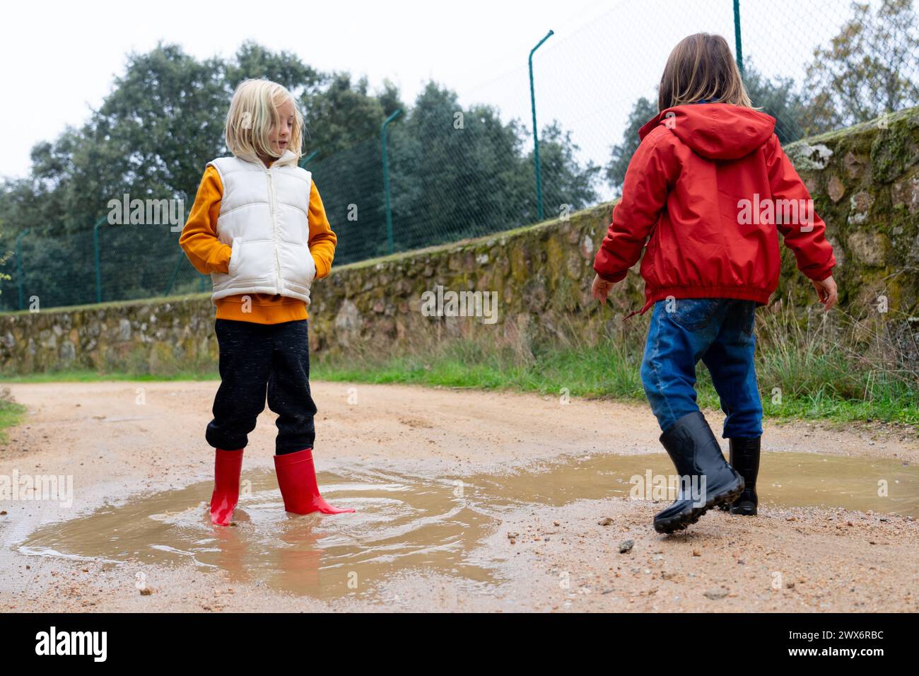 Puddle jumping playground hi-res stock photography and images - Alamy