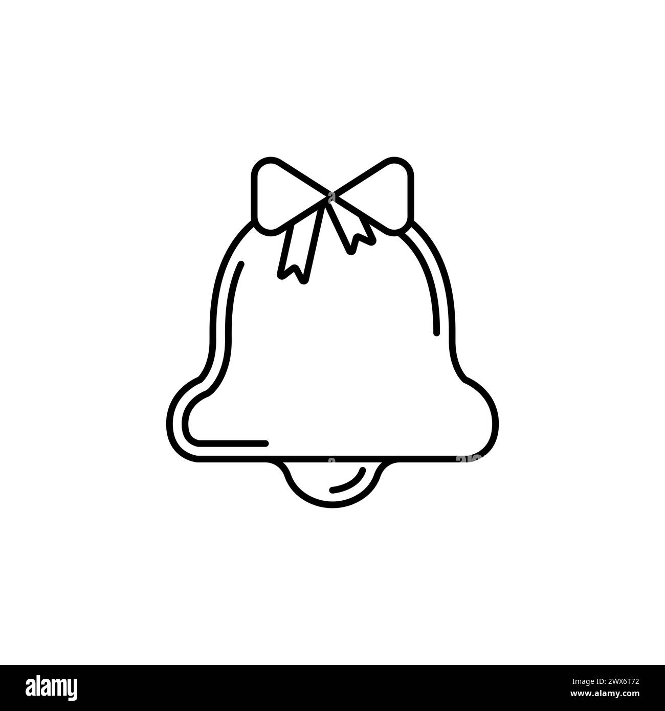 Set of bells simple style vector. Notification logo concept vector ...