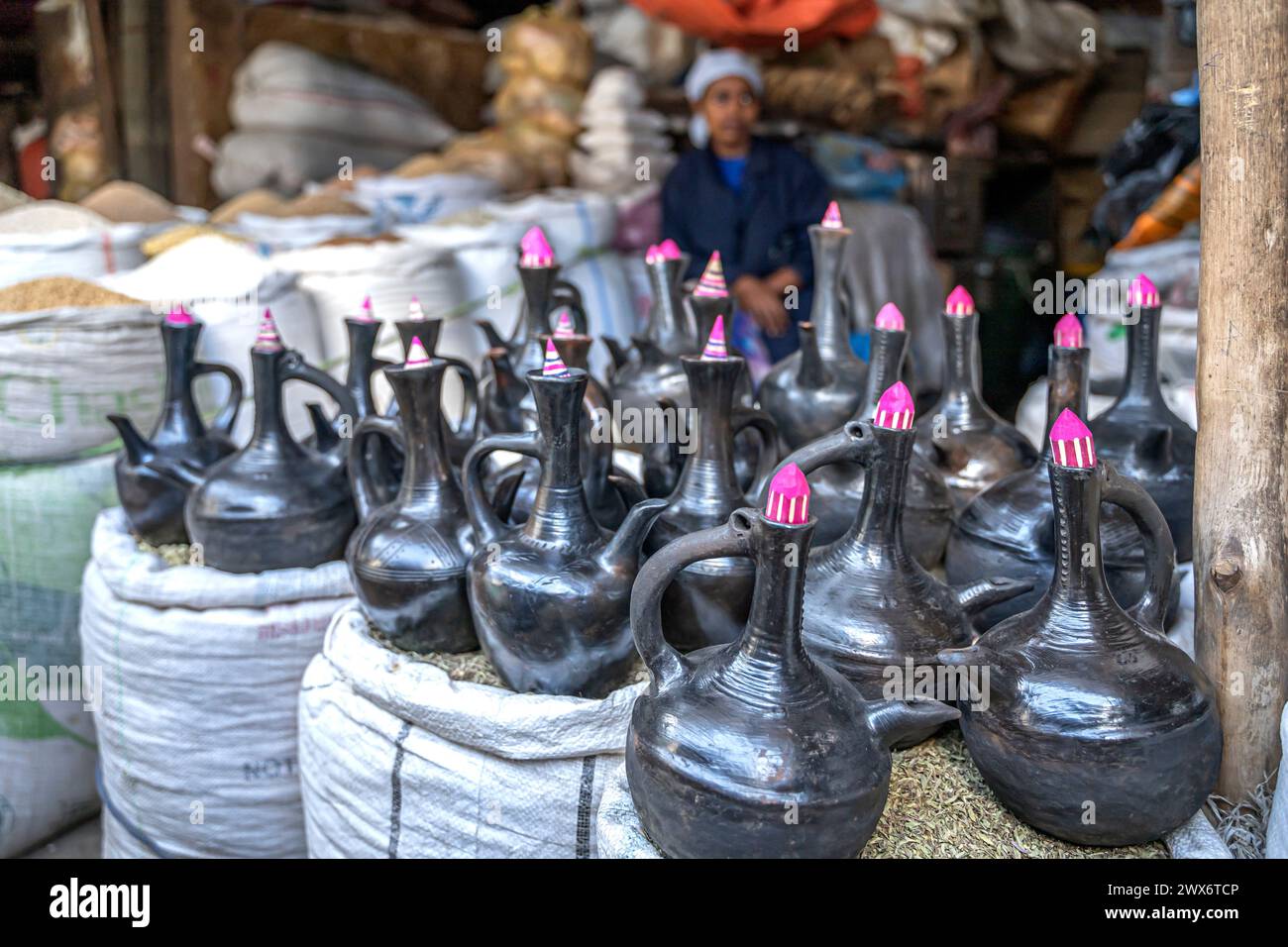 The colorful market of Harar (Harer), Ethiopia Stock Photo - Alamy
