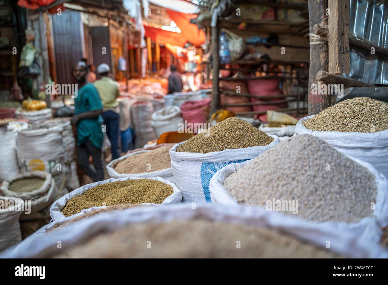 The colorful market of Harar (Harer), Ethiopia Stock Photo - Alamy
