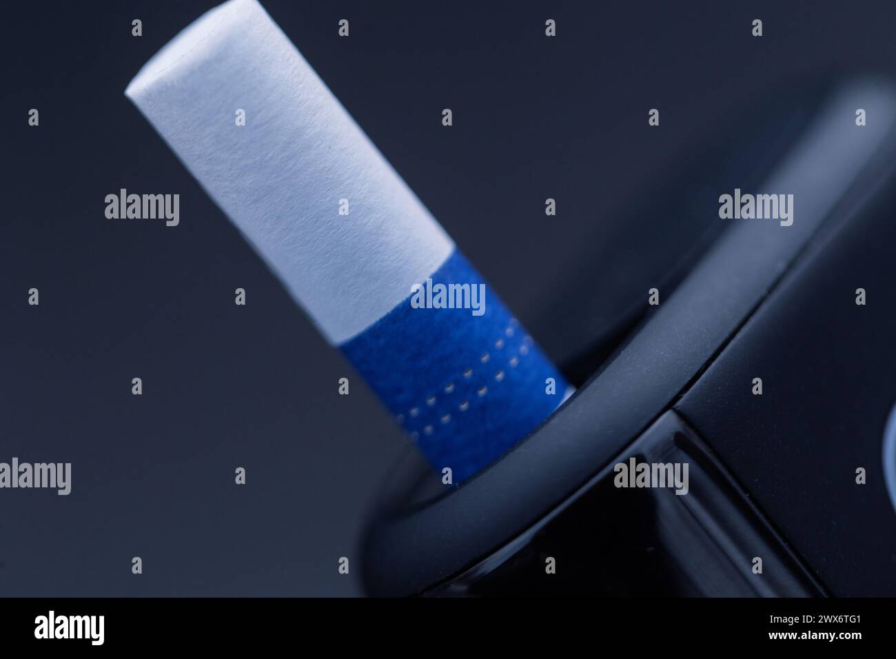 Modern Cigarette Without Burning Tobacco, Close-up. Heated Tobacco ...