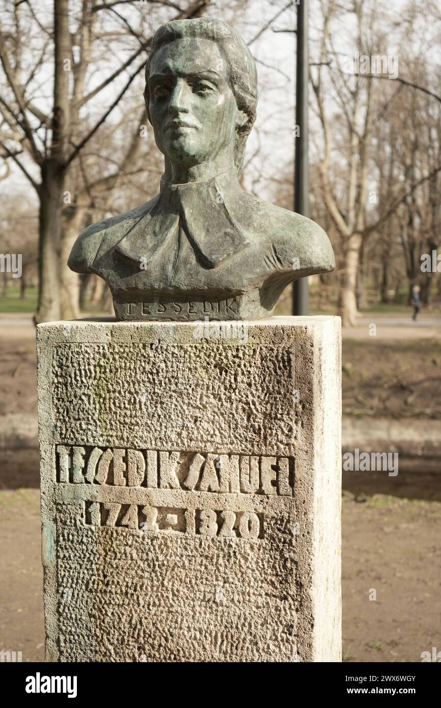 Bust of Sámuel Tessedik Jr, Hungarian protestant priest and writer ...