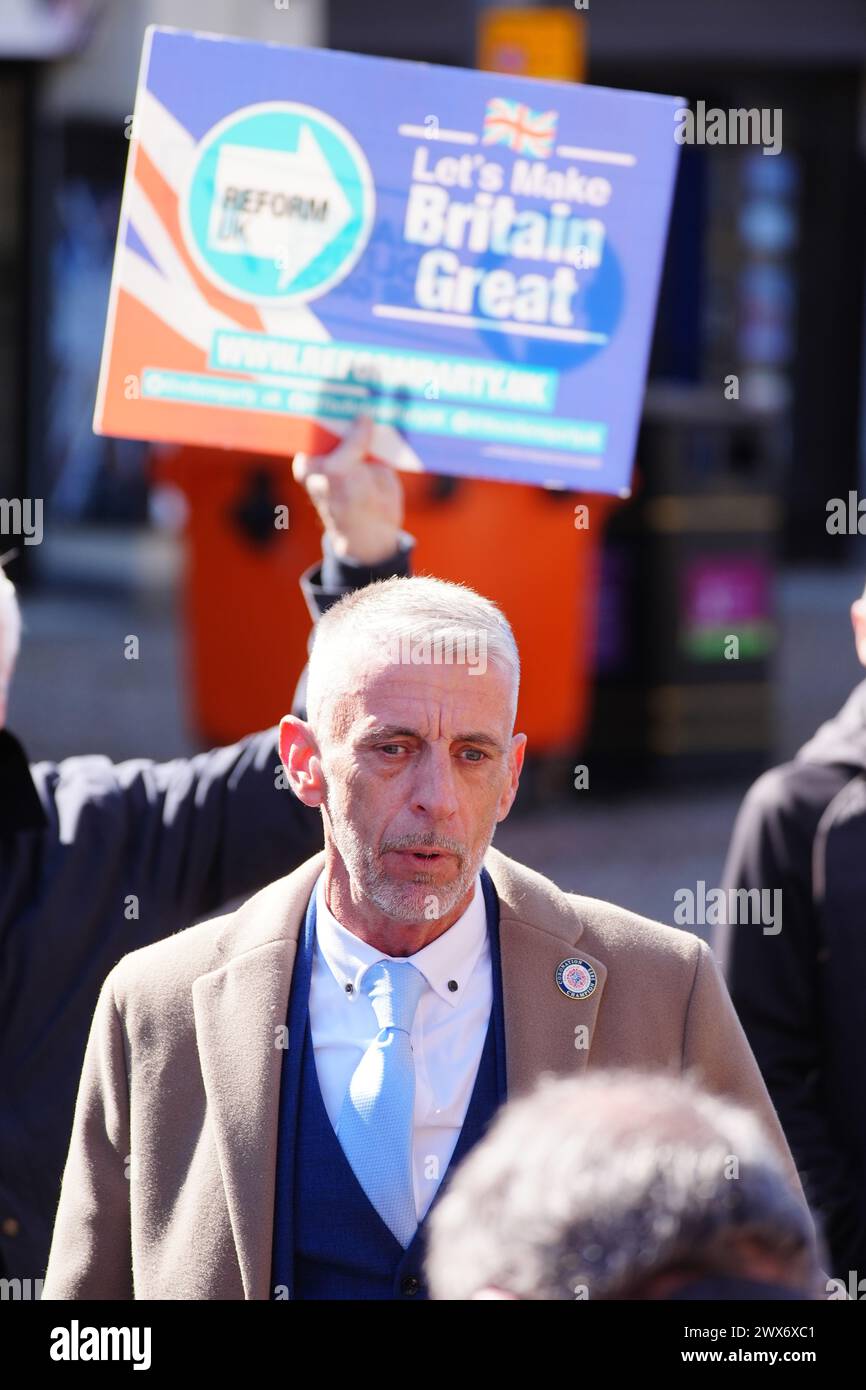 Mark Butcher, the newly announced Reform UK candidate for the ...