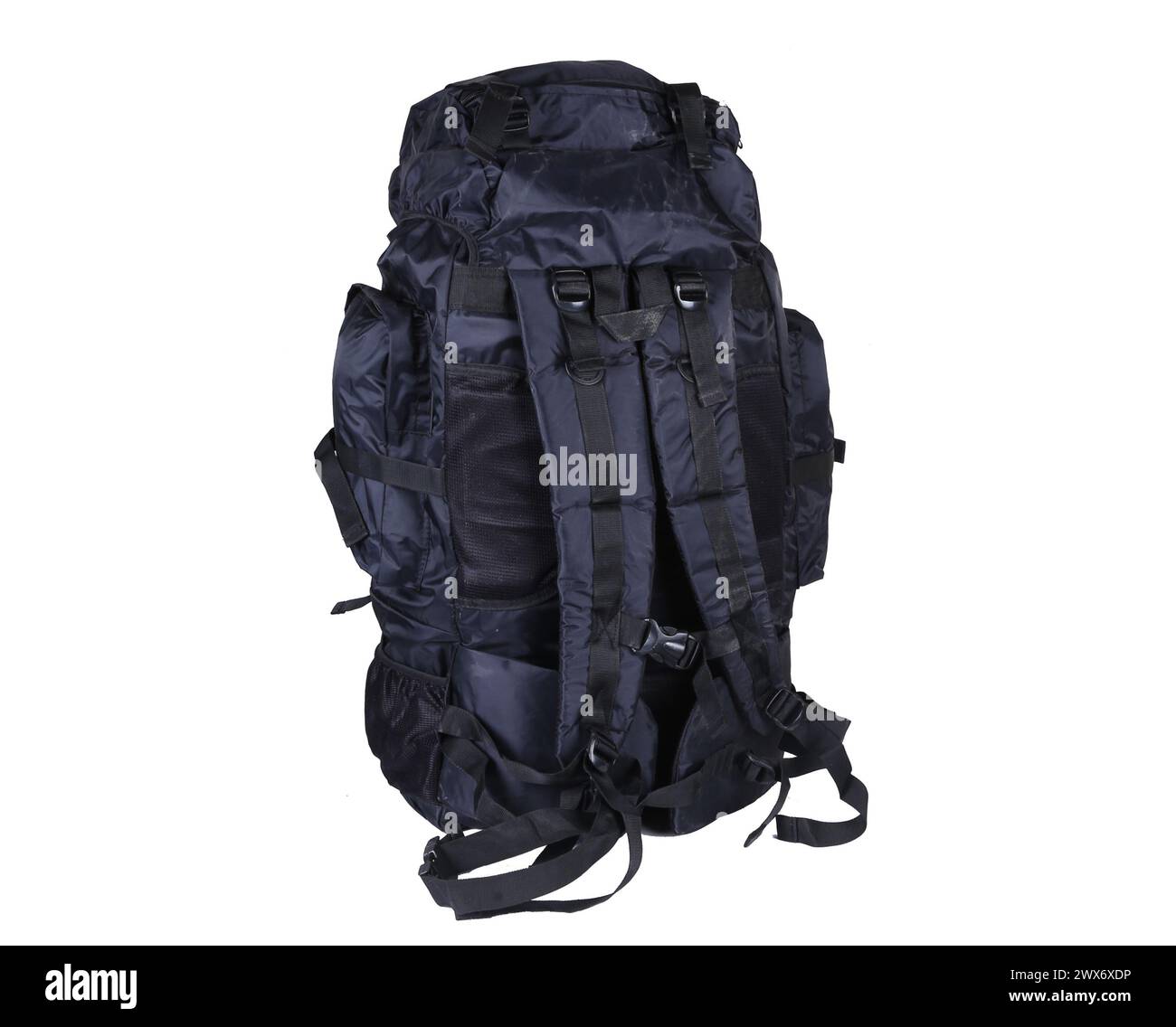 trendy and stylish tracking backpack isolated on white background Stock ...