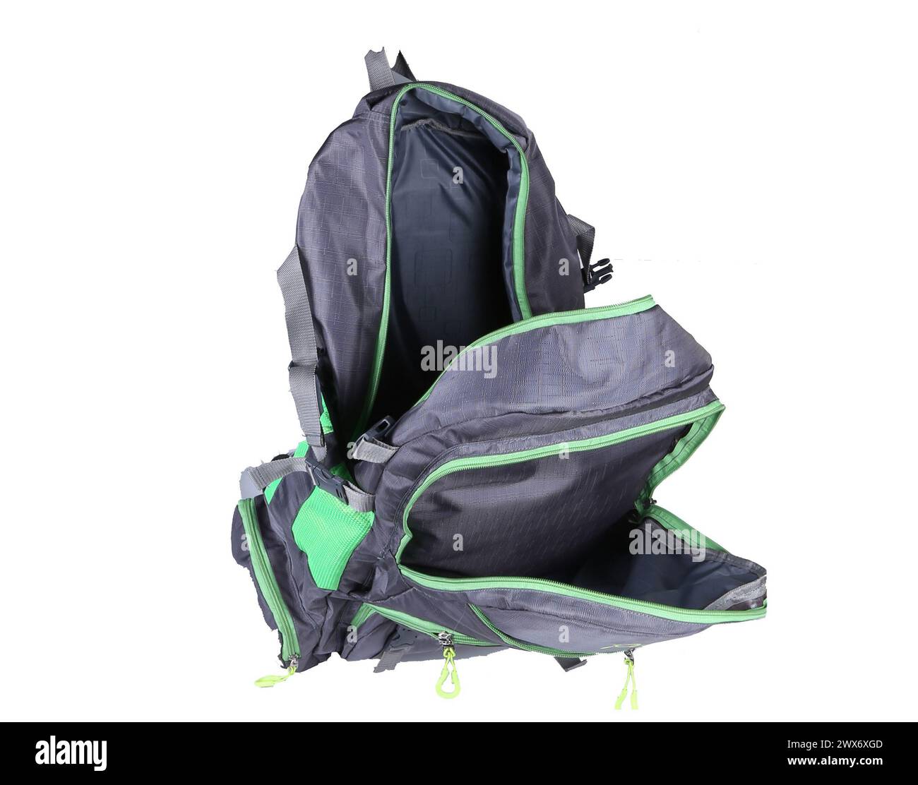 trendy and stylish tracking backpack isolated on white background Stock ...