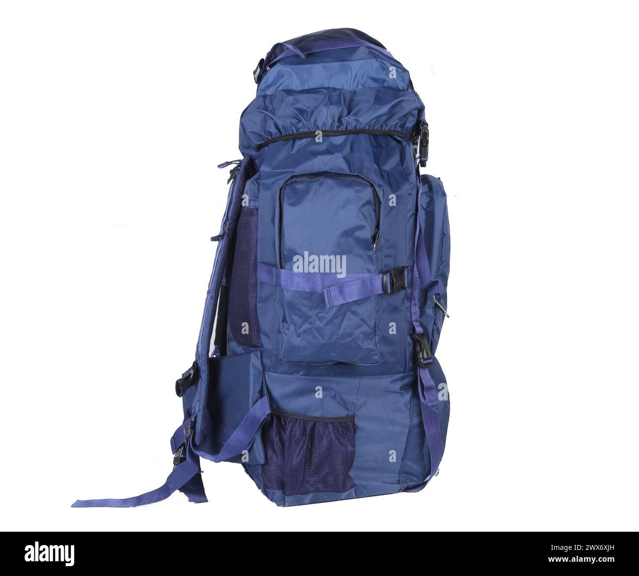 trendy and stylish tracking backpack isolated on white background Stock ...