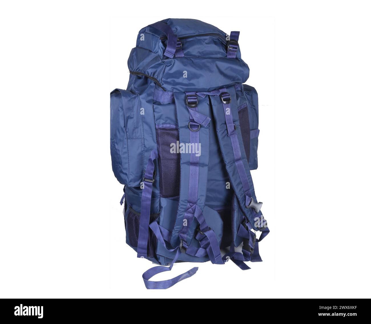 trendy and stylish tracking backpack isolated on white background Stock ...