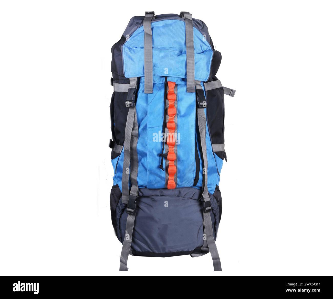 trendy and stylish tracking backpack isolated on white background Stock ...