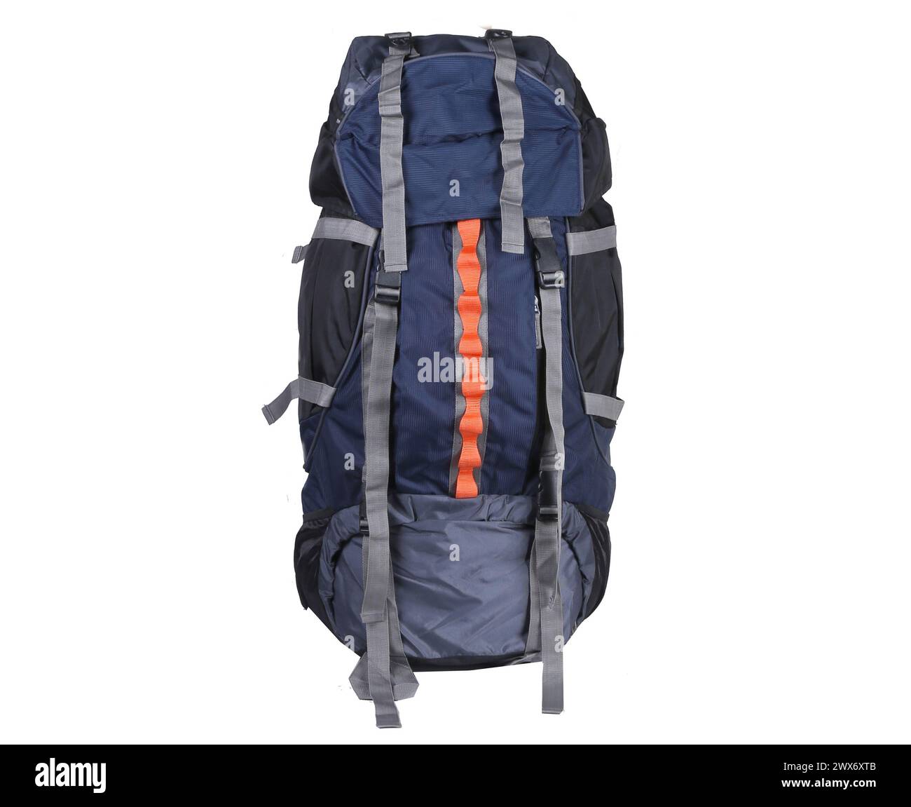 trendy and stylish tracking backpack isolated on white background Stock ...