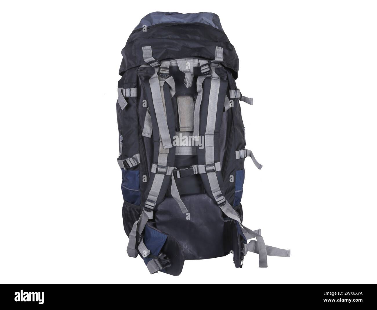 trendy and stylish tracking backpack isolated on white background Stock ...