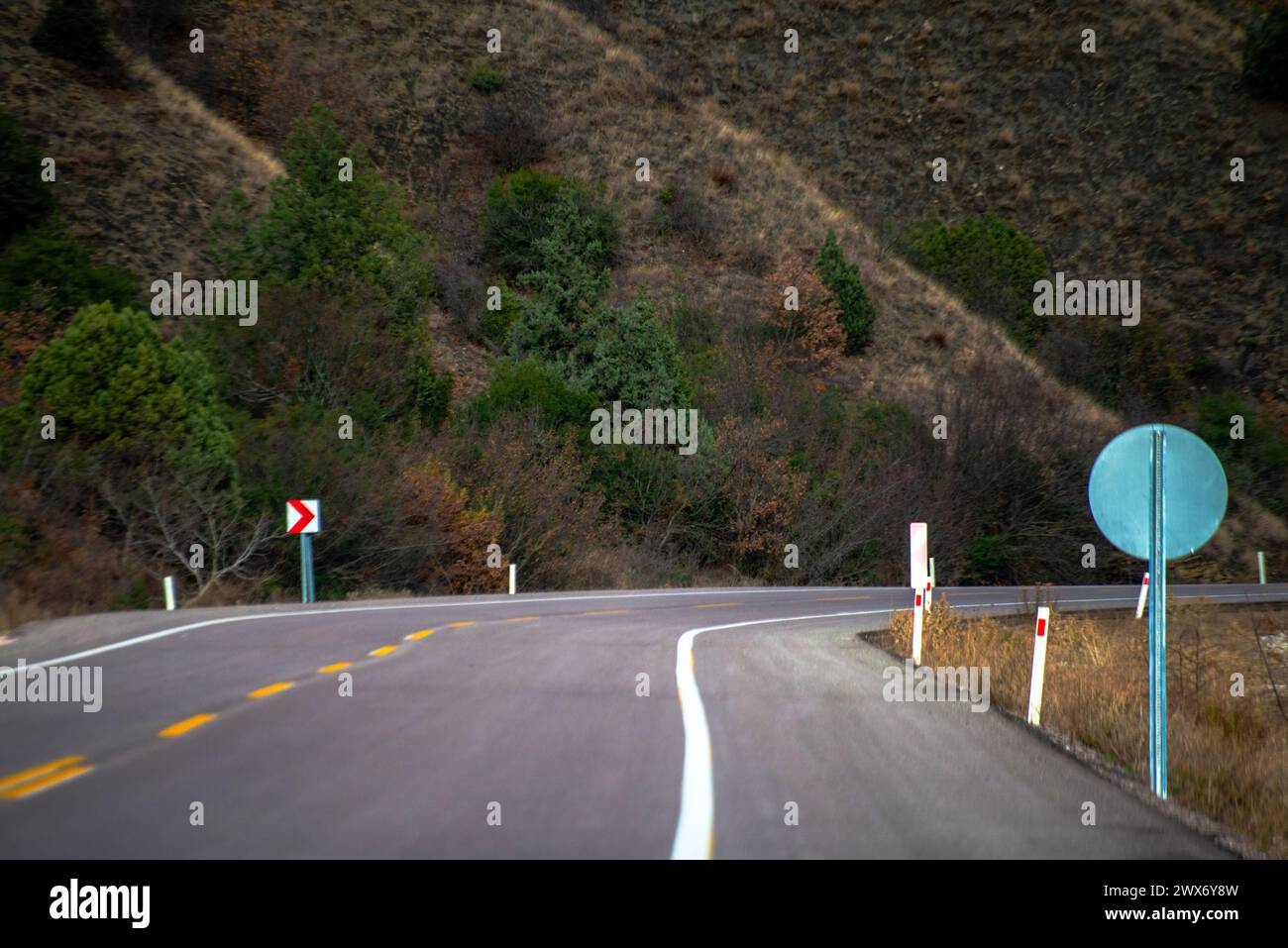 Detailed asphalt road profile: A closeup view showcasing the texture ...
