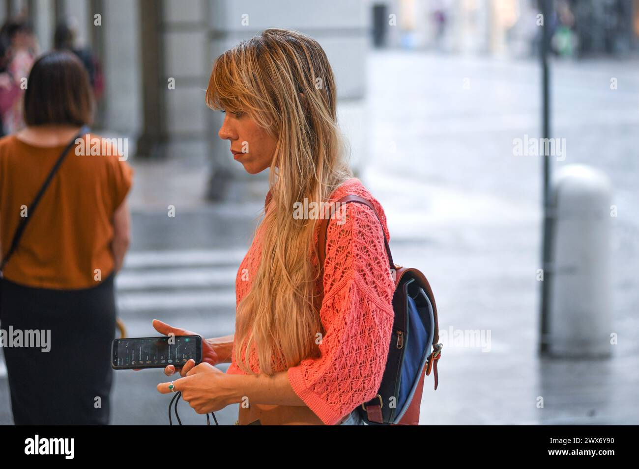 Bologna pedestrian hi-res stock photography and images - Alamy