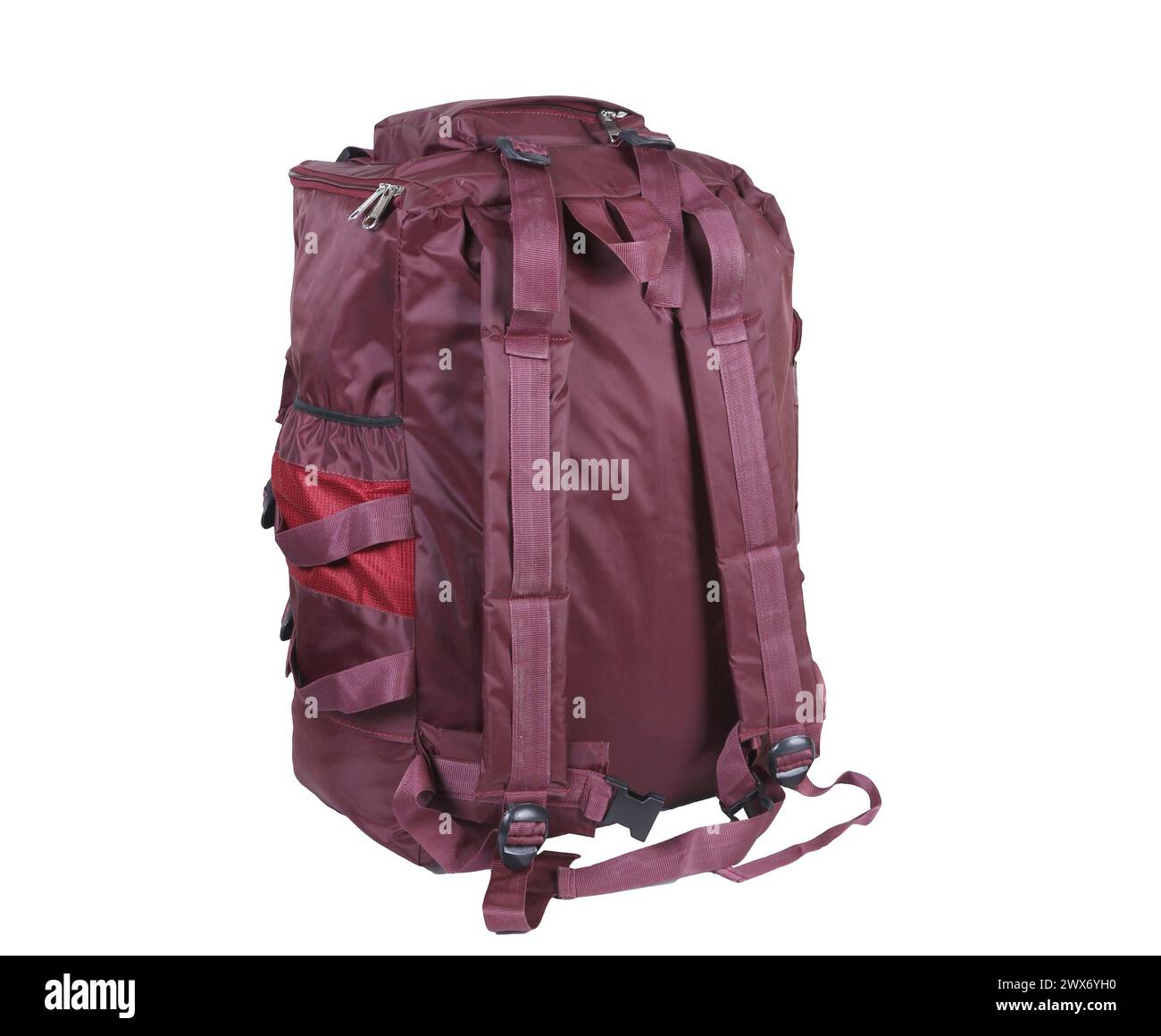 trendy and stylish tracking backpack isolated on white background Stock ...