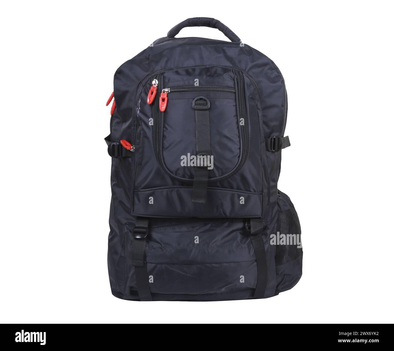 trendy and stylish tracking backpack isolated on white background Stock ...