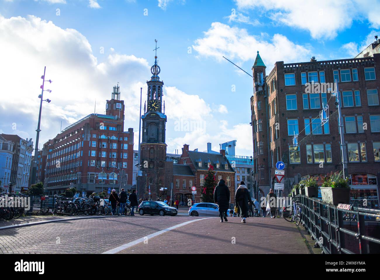 Amsterdam streets come alive with festive lights and a cheerful ...