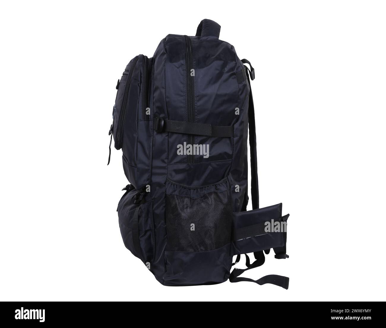 trendy and stylish tracking backpack isolated on white background Stock ...