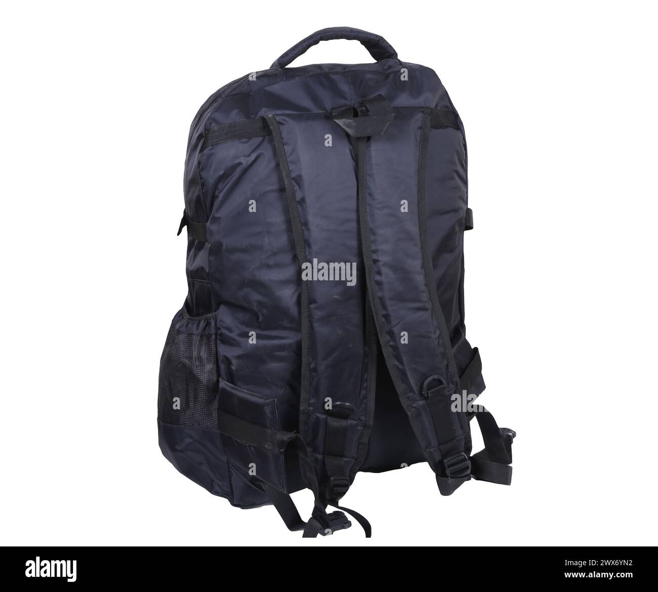 trendy and stylish tracking backpack isolated on white background Stock ...