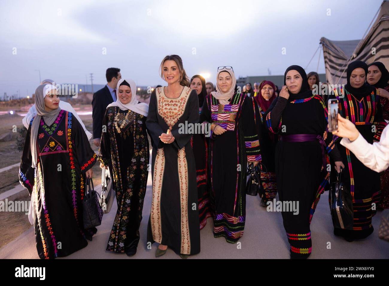 Jordanian King Abdullah II meets with notables and representatives of ...