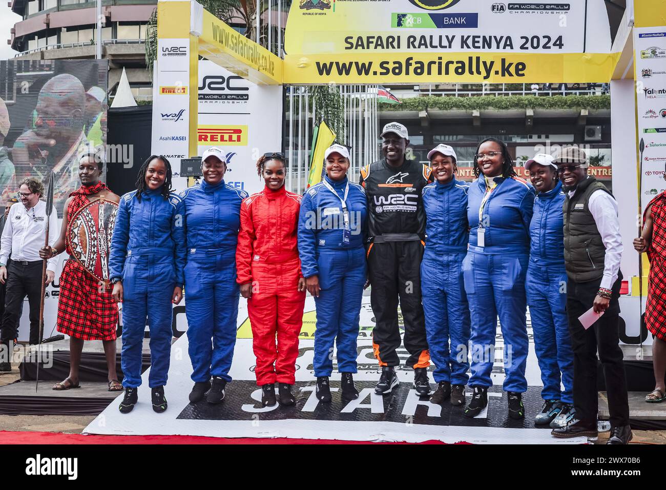 ambiance portrait during the Safari Rally Kenya 2024, 3rd round of the ...