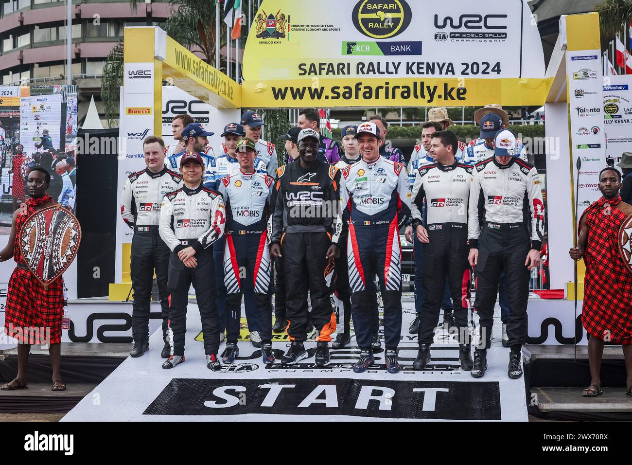 ambiance portrait during the Safari Rally Kenya 2024, 3rd round of the ...