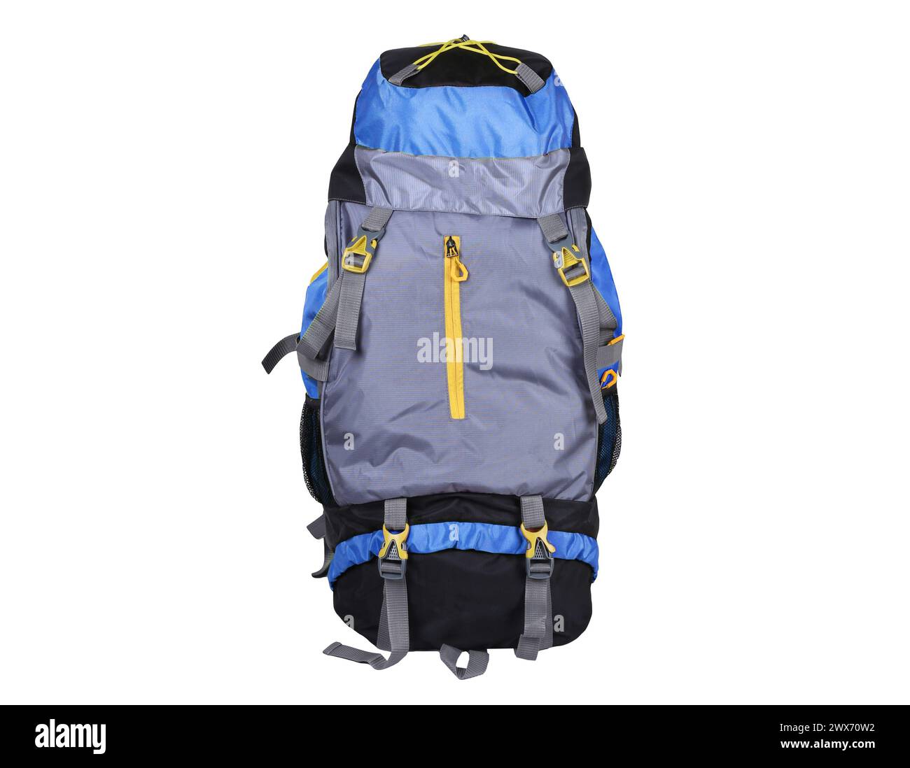 trendy and stylish tracking backpack isolated on white background Stock ...