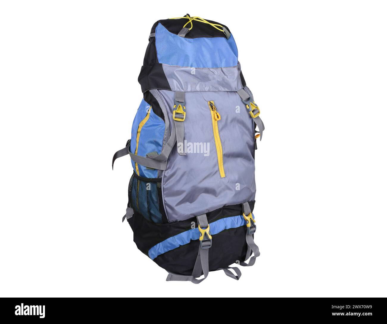 trendy and stylish tracking backpack isolated on white background Stock ...