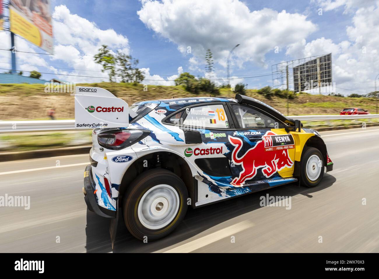 13 MUNSTER Gregoire, LOUKA Louis, Ford Puma Rally1, actionduring the ...