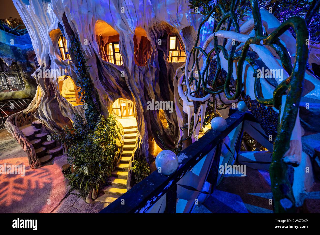 The Crazy House of Da Lat in Vietnam Stock Photo - Alamy