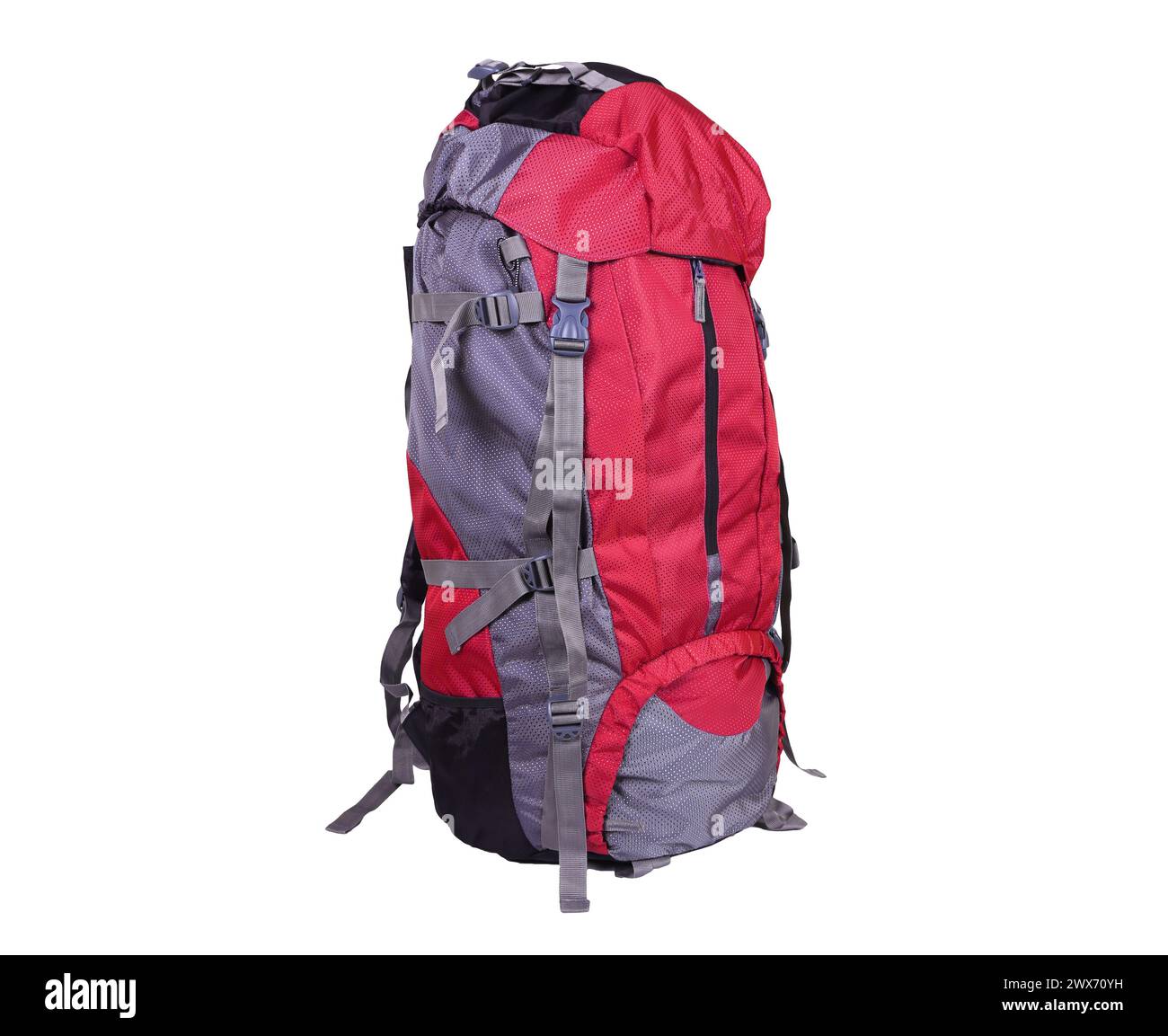 trendy and stylish tracking backpack isolated on white background Stock ...