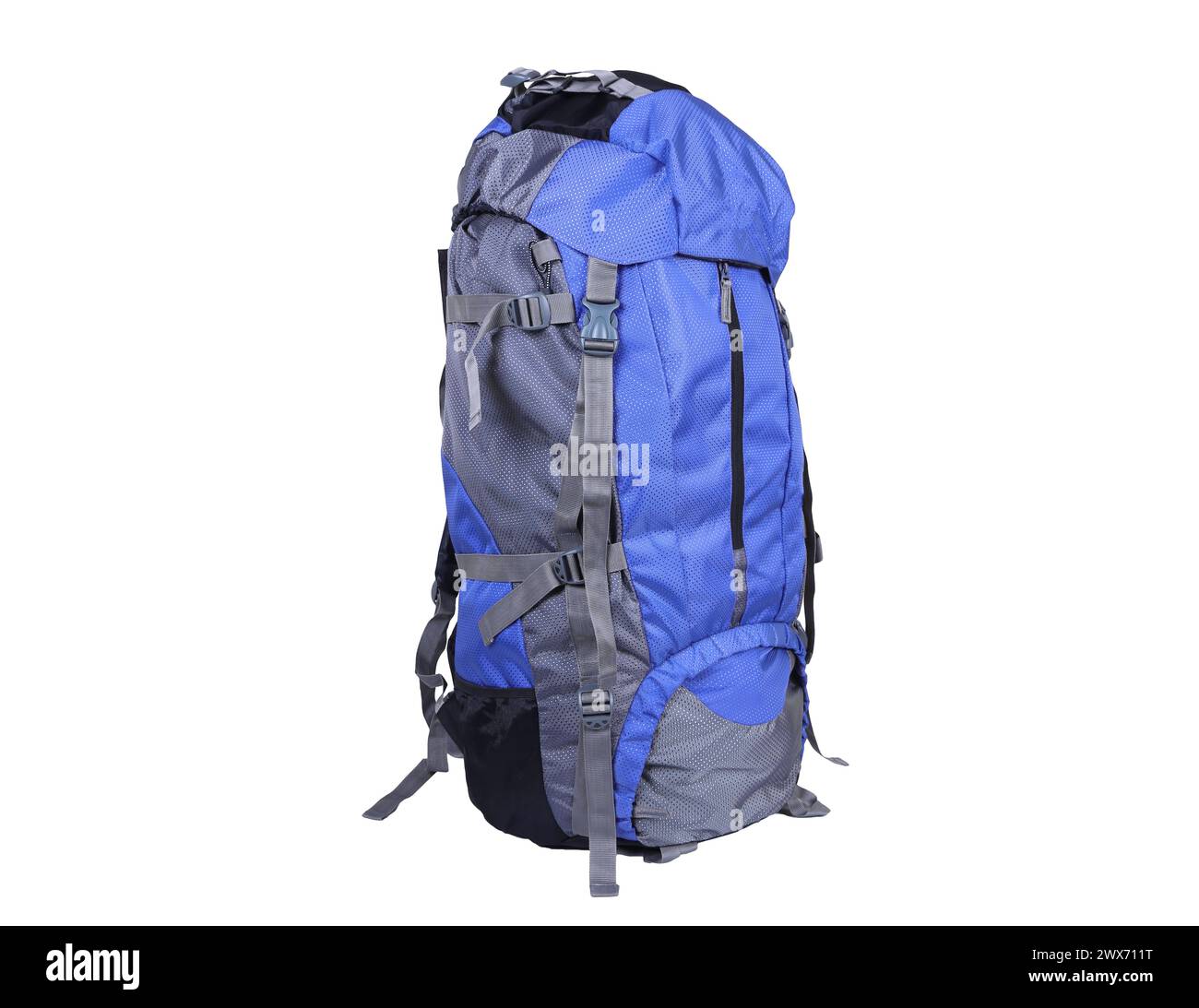 trendy and stylish tracking backpack isolated on white background Stock ...