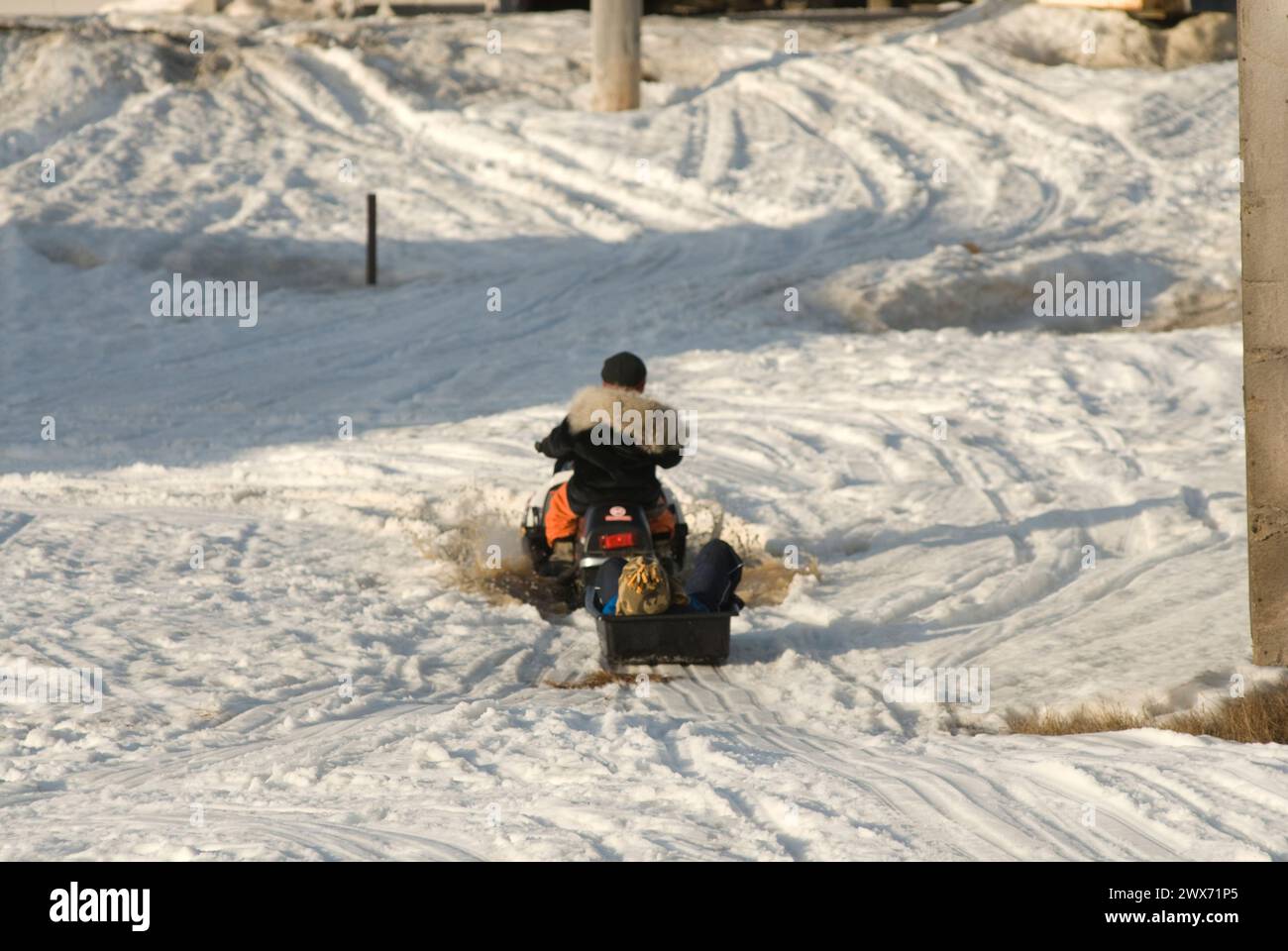 kids playing Inupiat home in the village of Barrow along the Arctic ...
