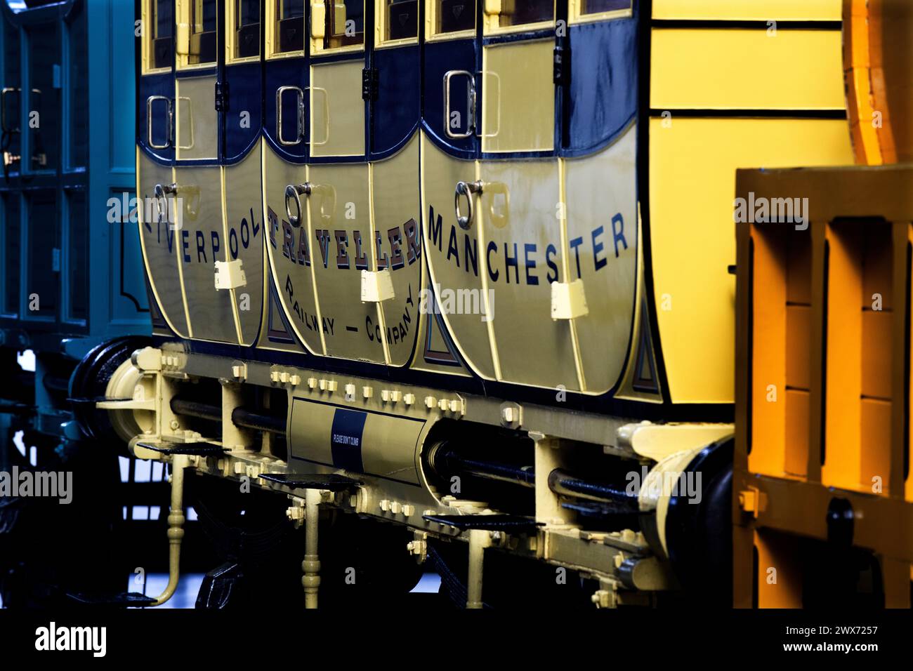 National Railway Museum, York. March 2024 The replica Liverpool and ...