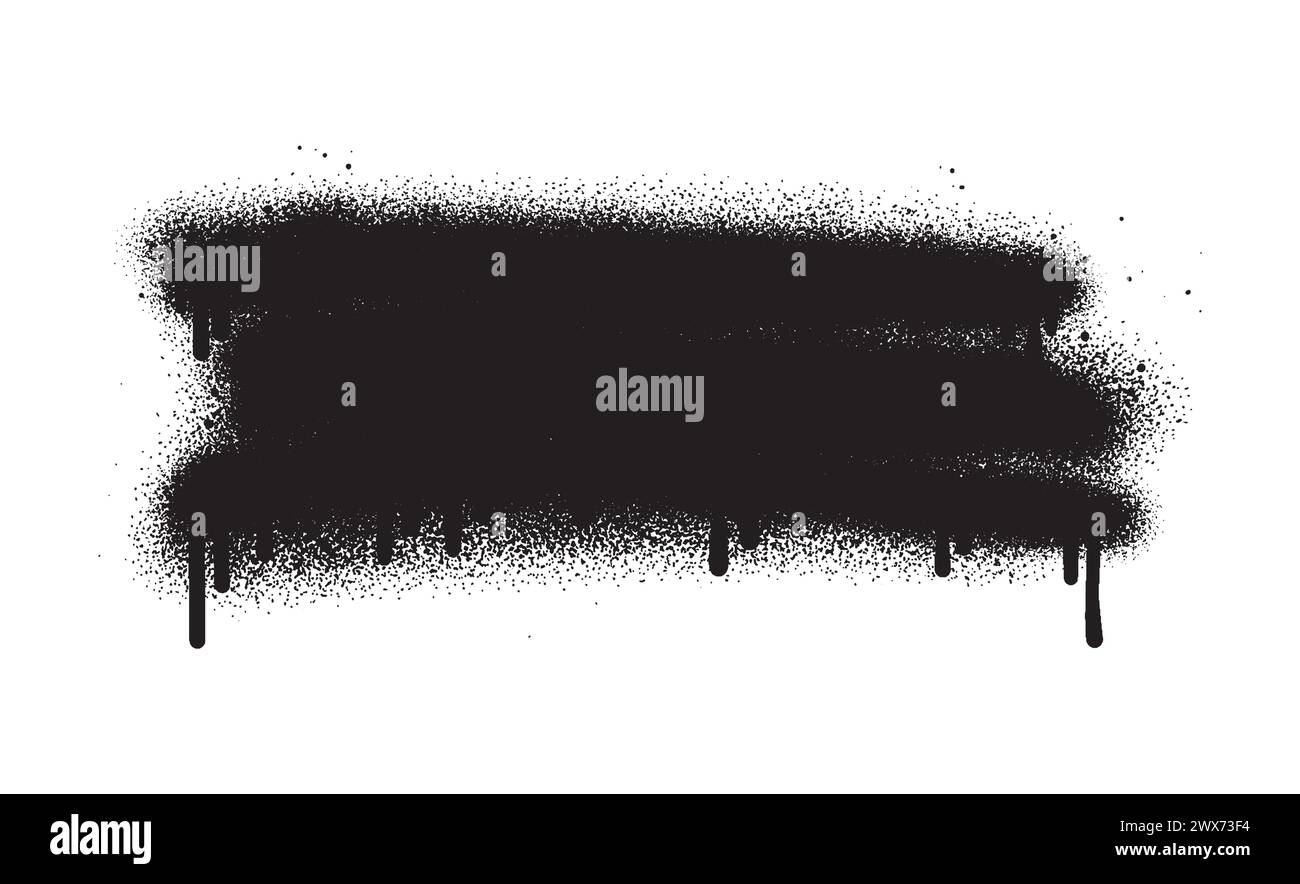 Spray Paint Abstract Vector Elements isolated on White Background ...