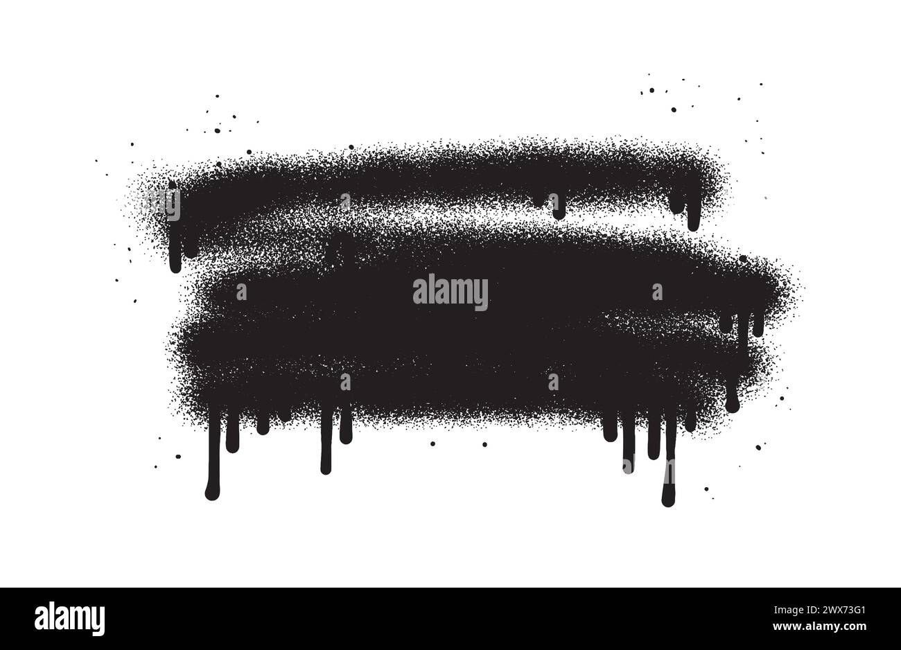 Spray Paint Abstract Vector Elements isolated on White Background ...