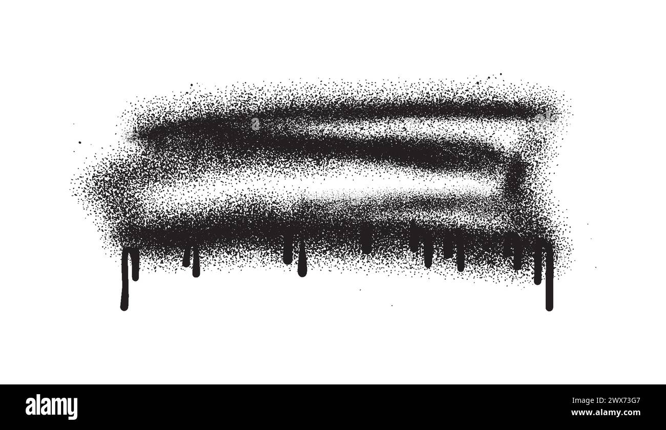 Spray Paint Abstract Vector Elements isolated on White Background ...