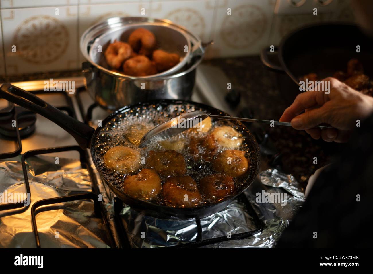 Typical Catalan Easter dessert Roscos de Semana Santa Stock Photo - Alamy