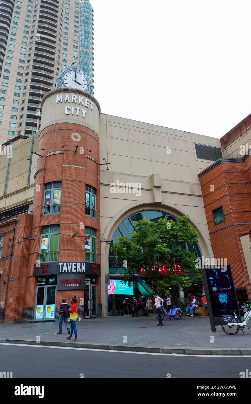 Market City in Sydney, Australia, a shopping center in Chinatown, with ...