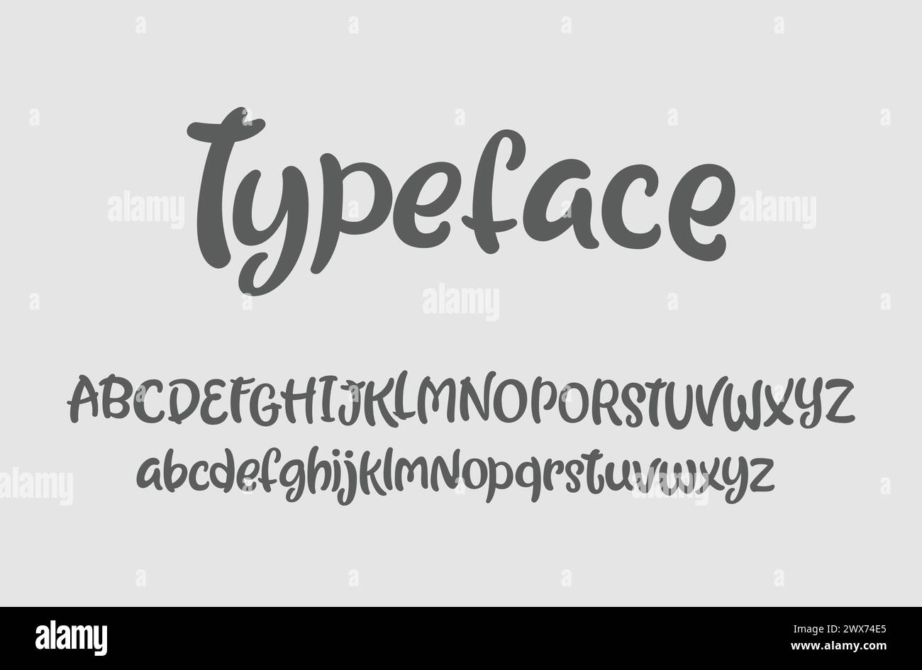 Lettering font isolated on white background. Texture alphabet. Vector ...