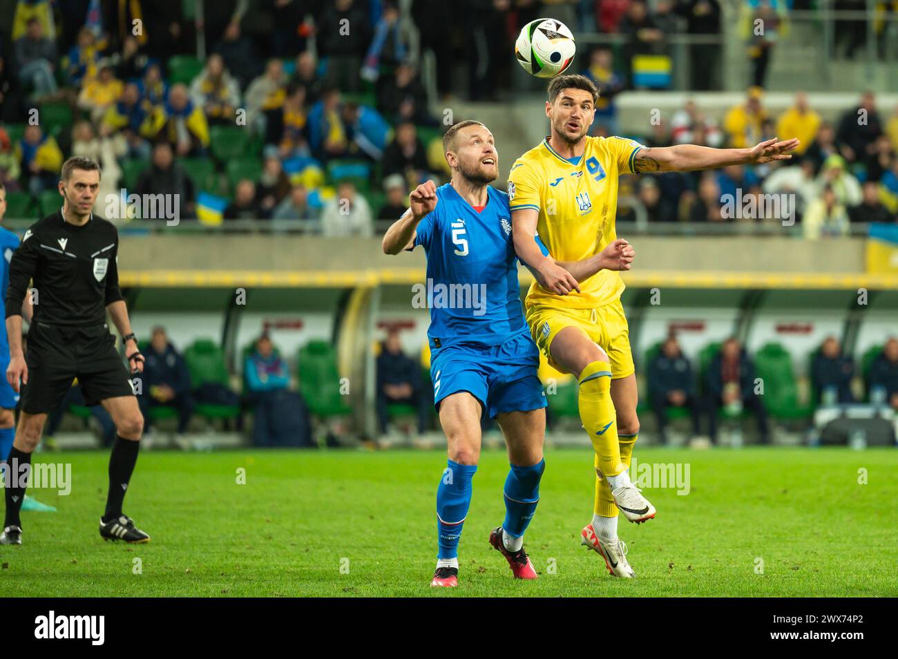WROCLAW, POLAND - MARCH 26, 2024: Qualifications for UEFA Euro 2024 ...