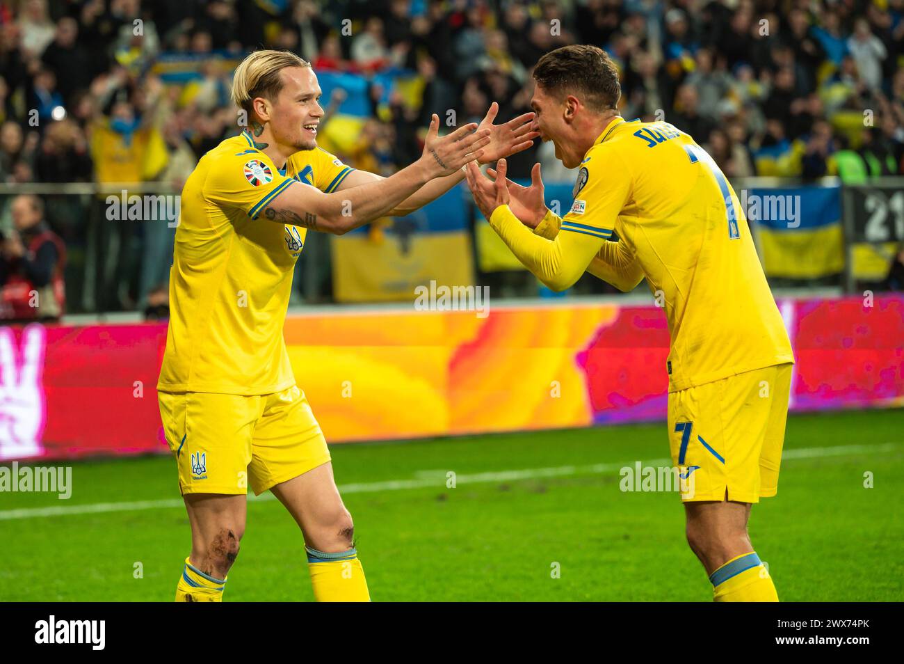 WROCLAW, POLAND - MARCH 26, 2024: Qualifications for UEFA Euro 2024 ...