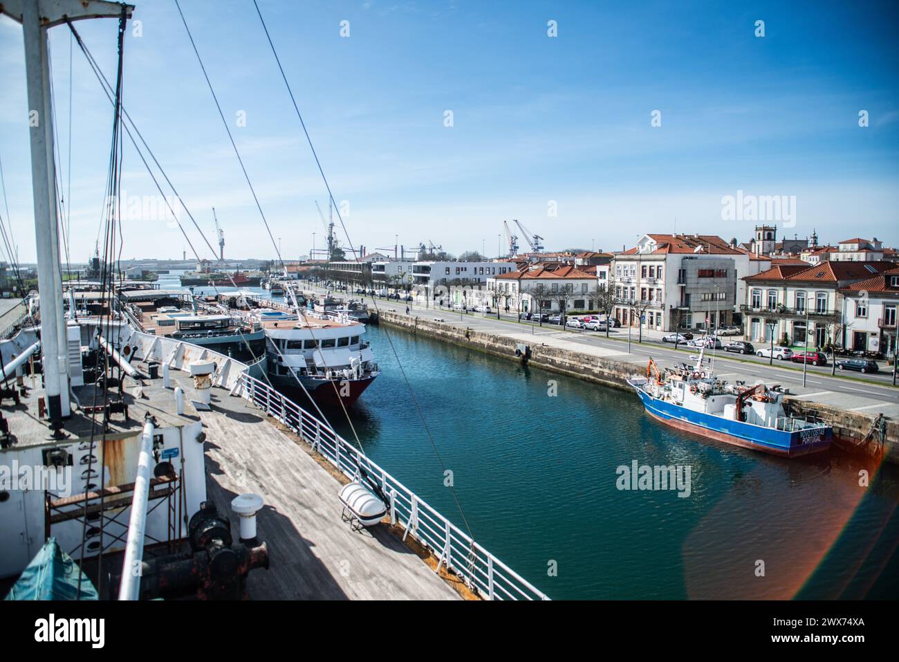 Gil Eannes, historical hospital ship, Viana do Castelo, Portugal Stock ...